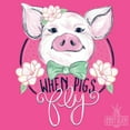 Southernology Preppy When Pigs Fly T-Shirt - Walmart.com