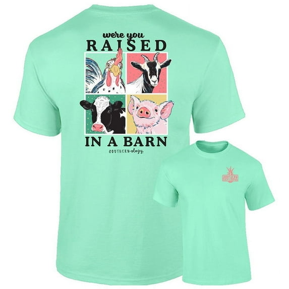 Southernology Raised in a Barn Animals T-Shirt - Walmart.com