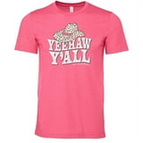 Southernology Yeehaw Yall Cowboy Hat Statement Canvas T-Shirt - Walmart.com