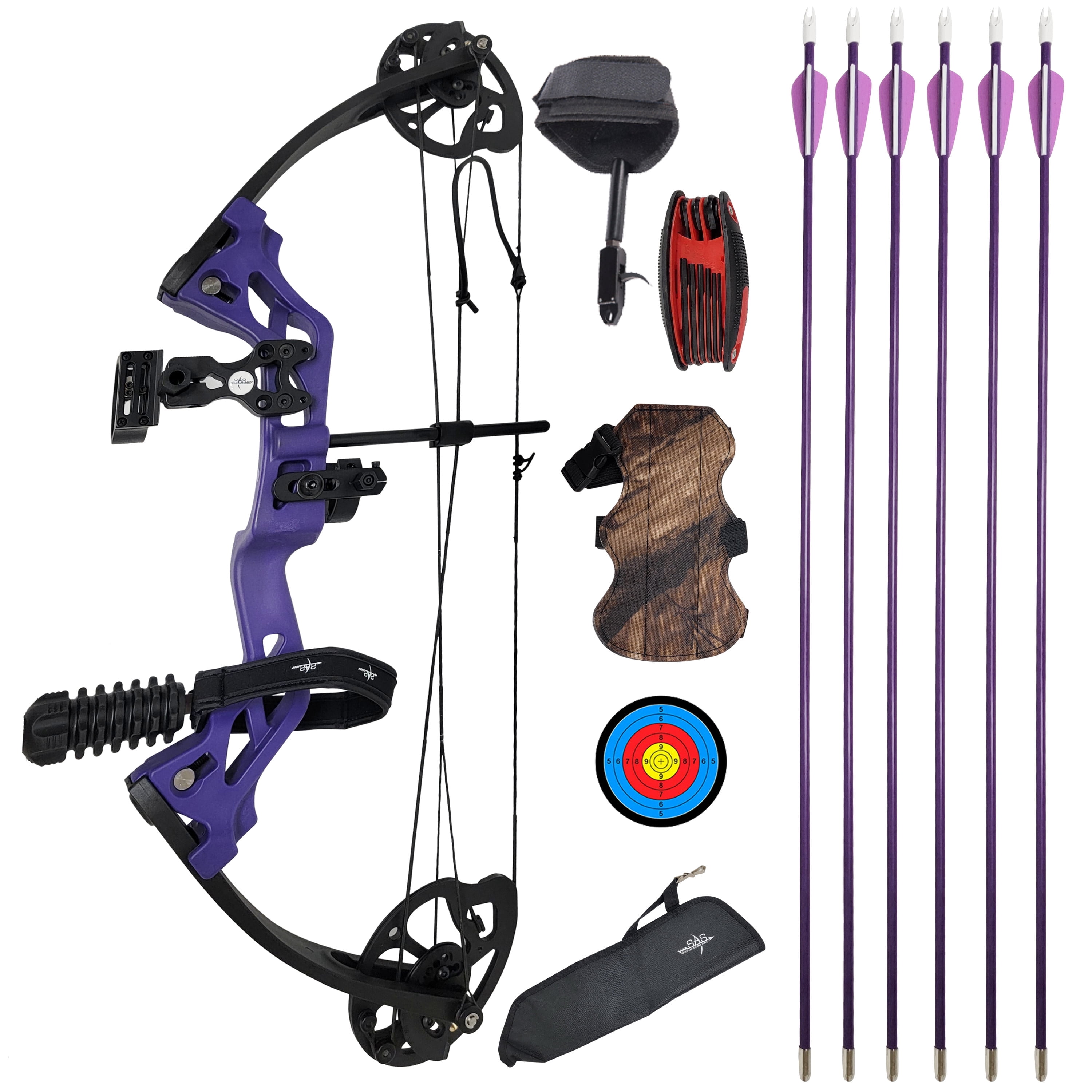 Southland Archery Supply Hero Junior Kid Youth Compound Bow Package 10 ...