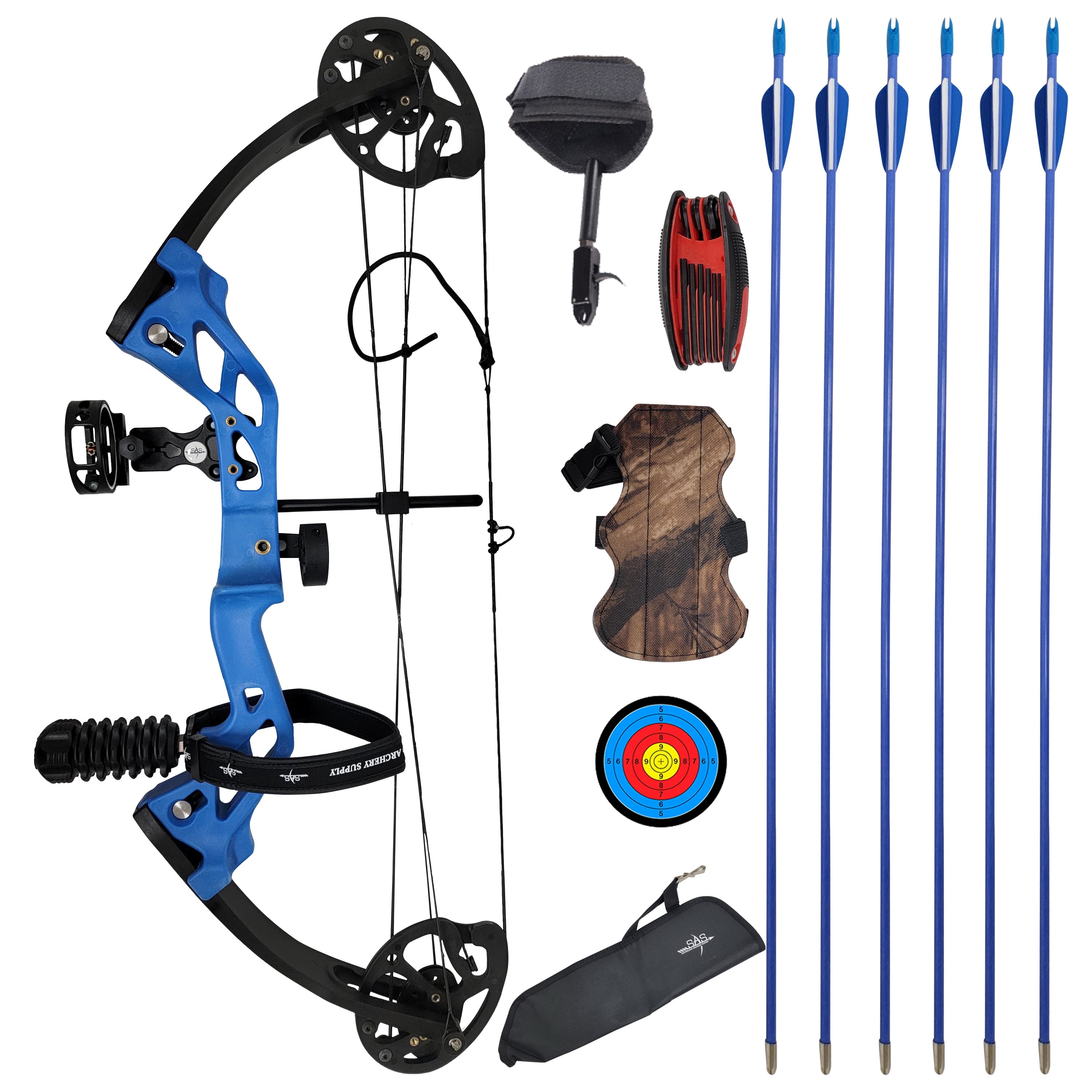 Southland Archery Supply Hero Junior Kid Youth Compound Bow Package 10 ...