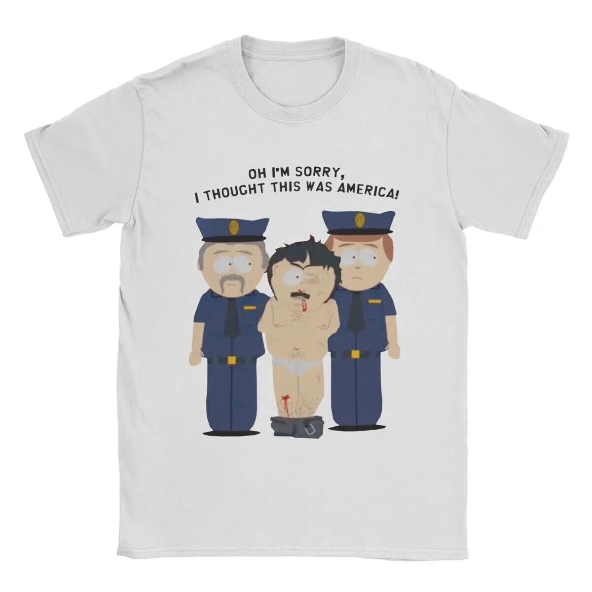 Southparks Fightin Randy T Shirts Men's 100% Cotton Fashion for Male T ...