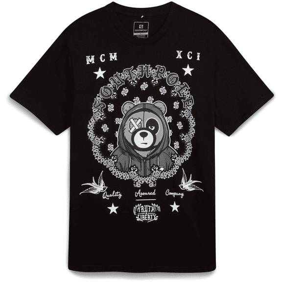 Ticikt T Shirts for Men Baggy Streetwear Short Sleeve Crewneck Letter ...