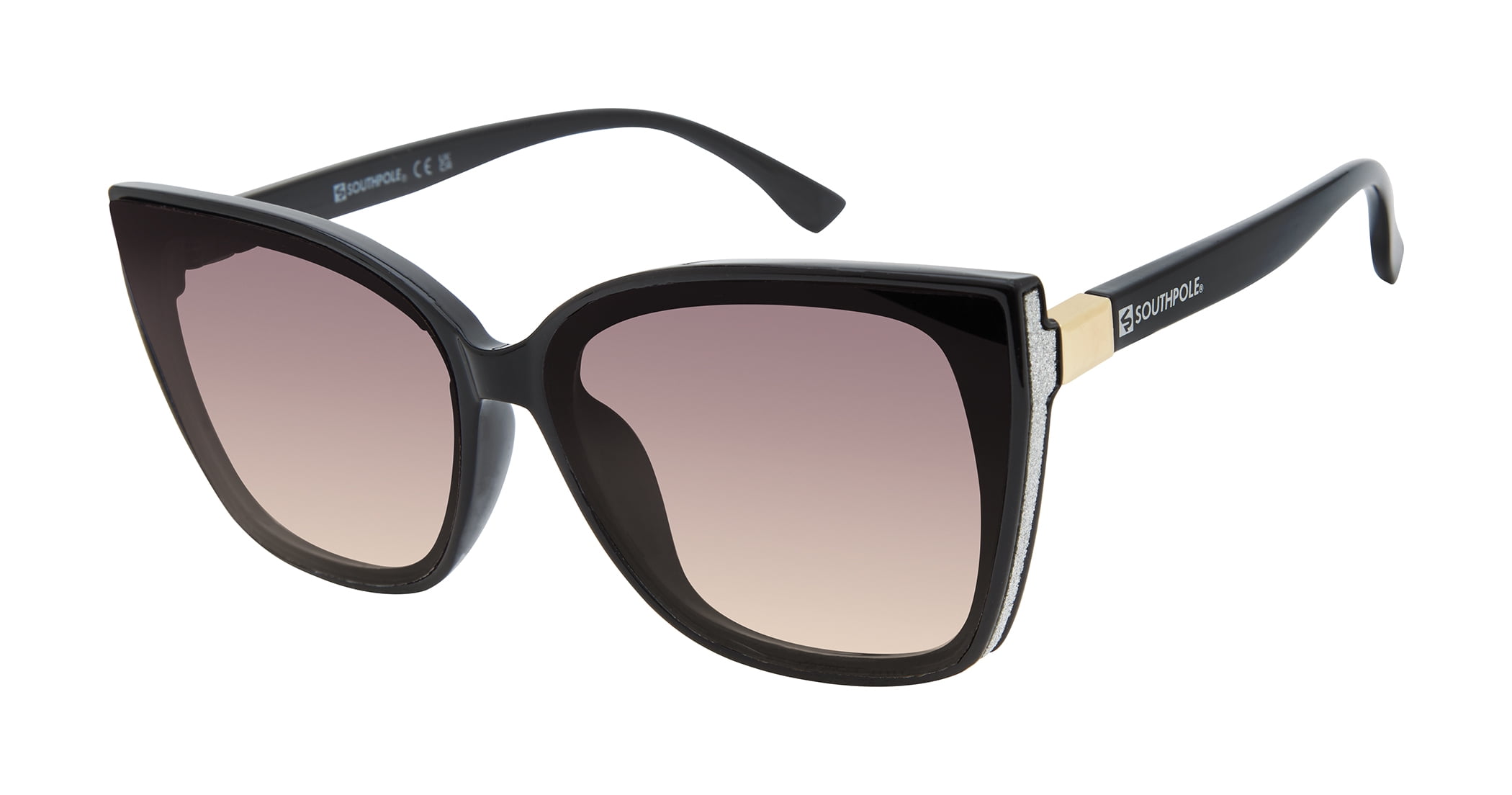 Southpole Women's 1086SP Sparkling UV400 Protective Cat Eye Fashion ...