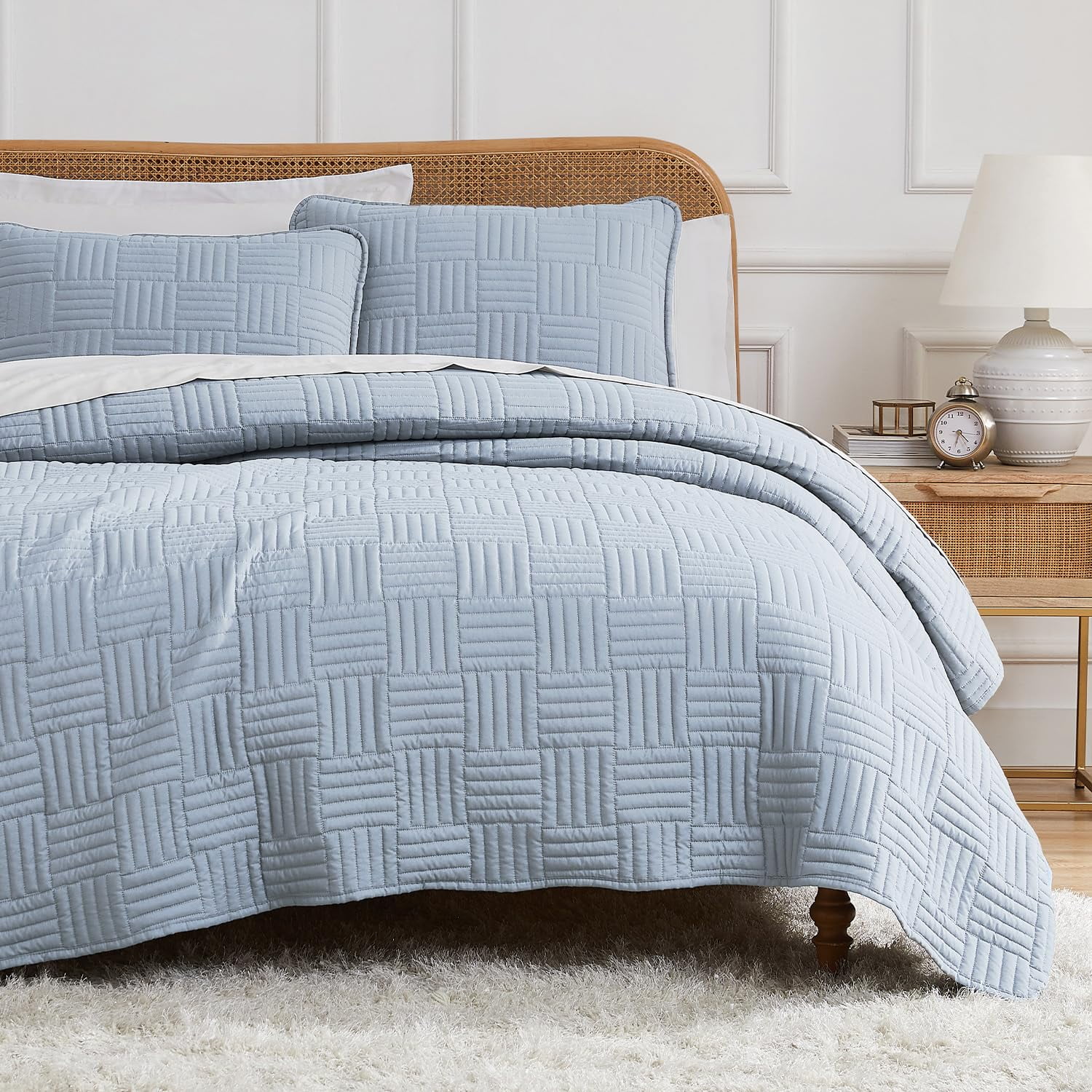 Southshore Fine Linens Oversized Quilt Bedding Set lightweight, prewash ...