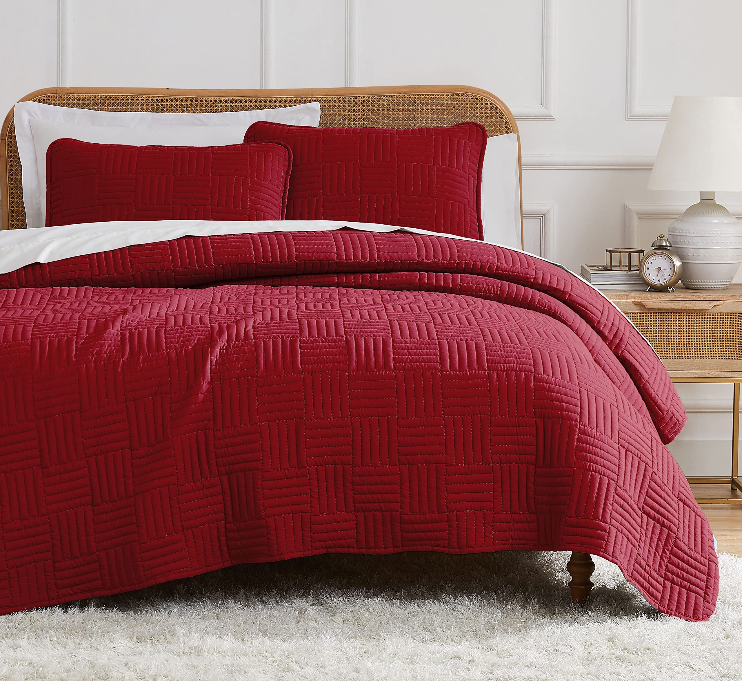 Southshore Fine Linens Oversized Quilt Bedding Set lightweight, prewash ...