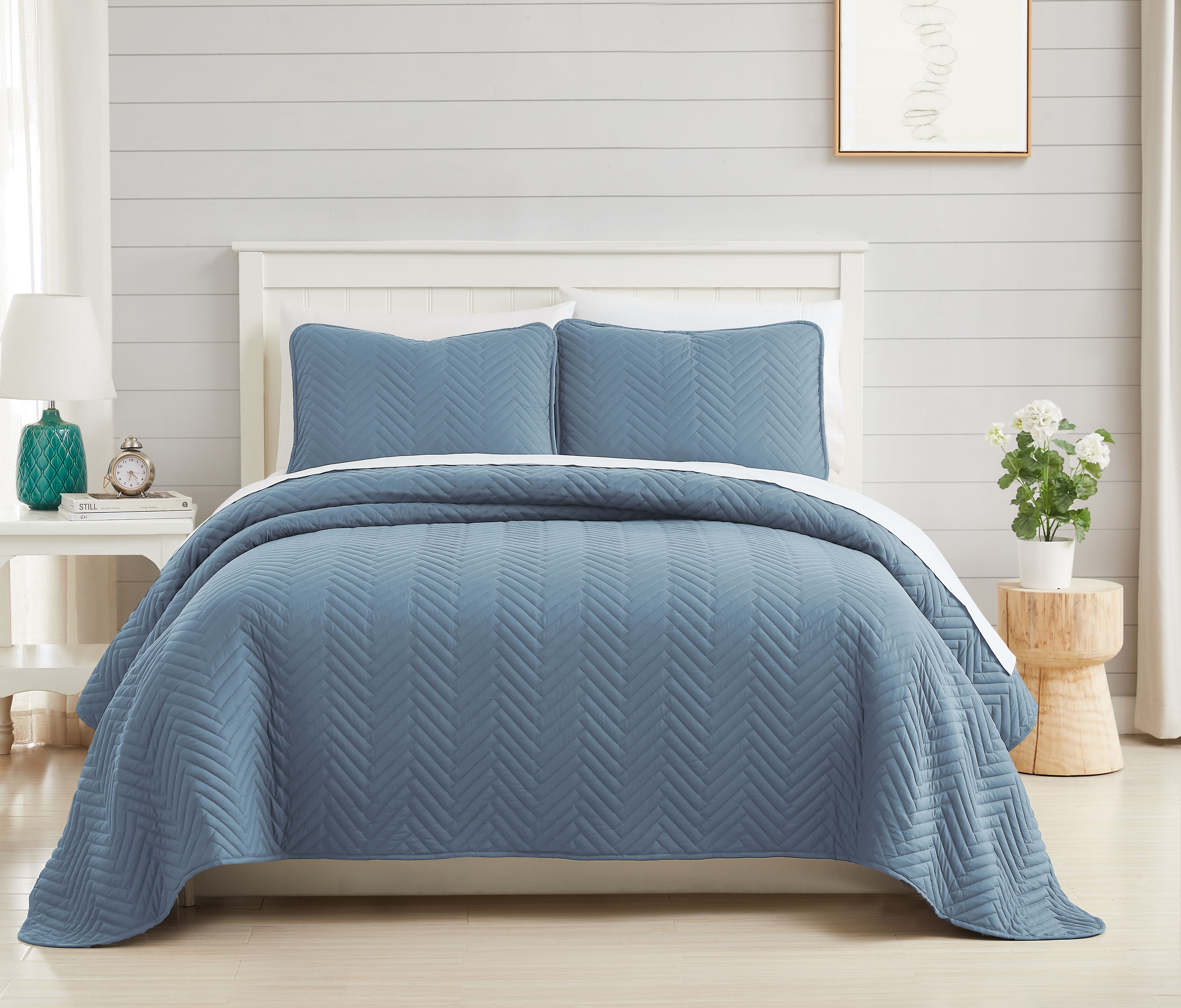 Southshore Fine Linens Oversized Quilt Bedding Set lightweight, prewash ...