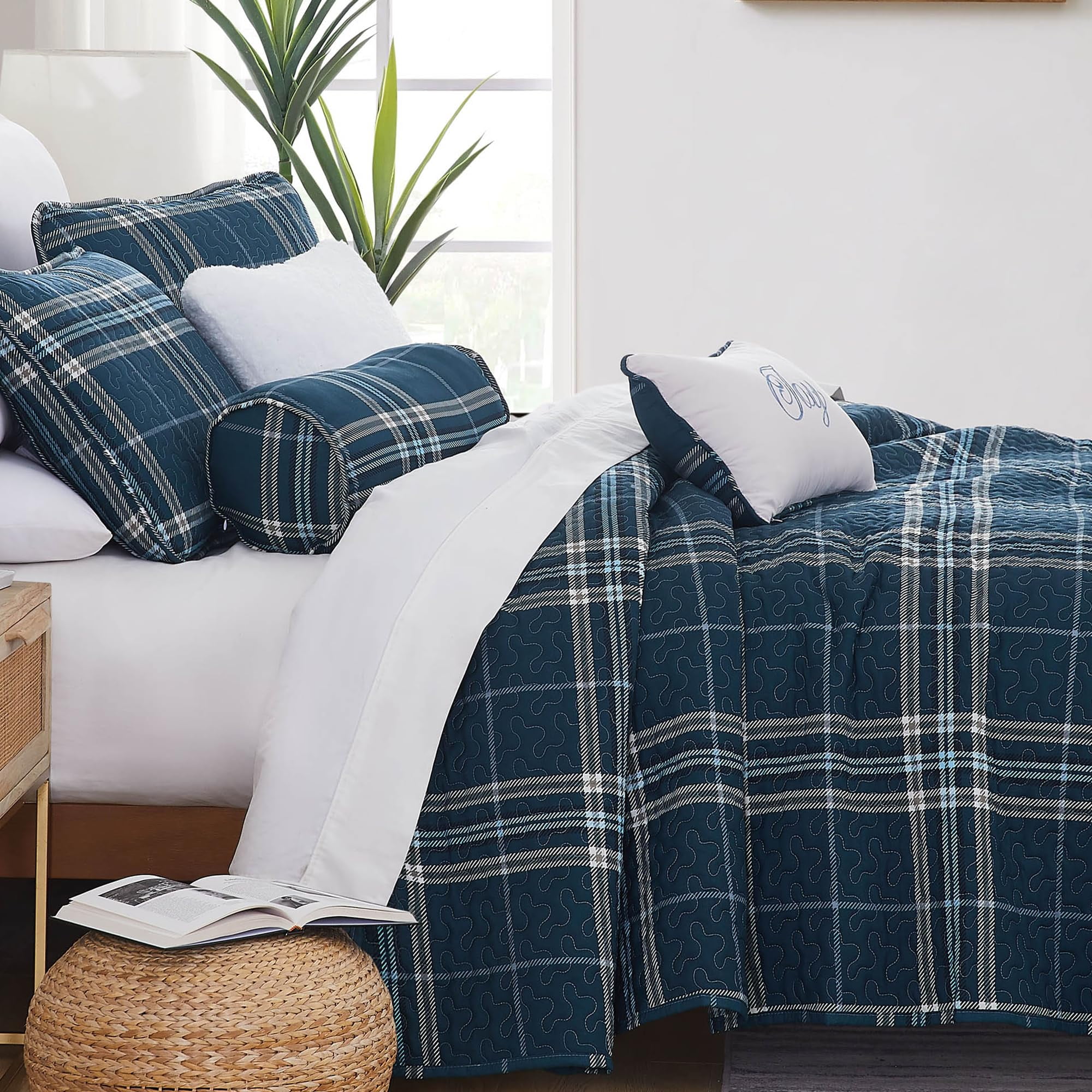 Southshore Fine LinensOversized 5-Piece Twin / Twin XL Quilt Bedding ...