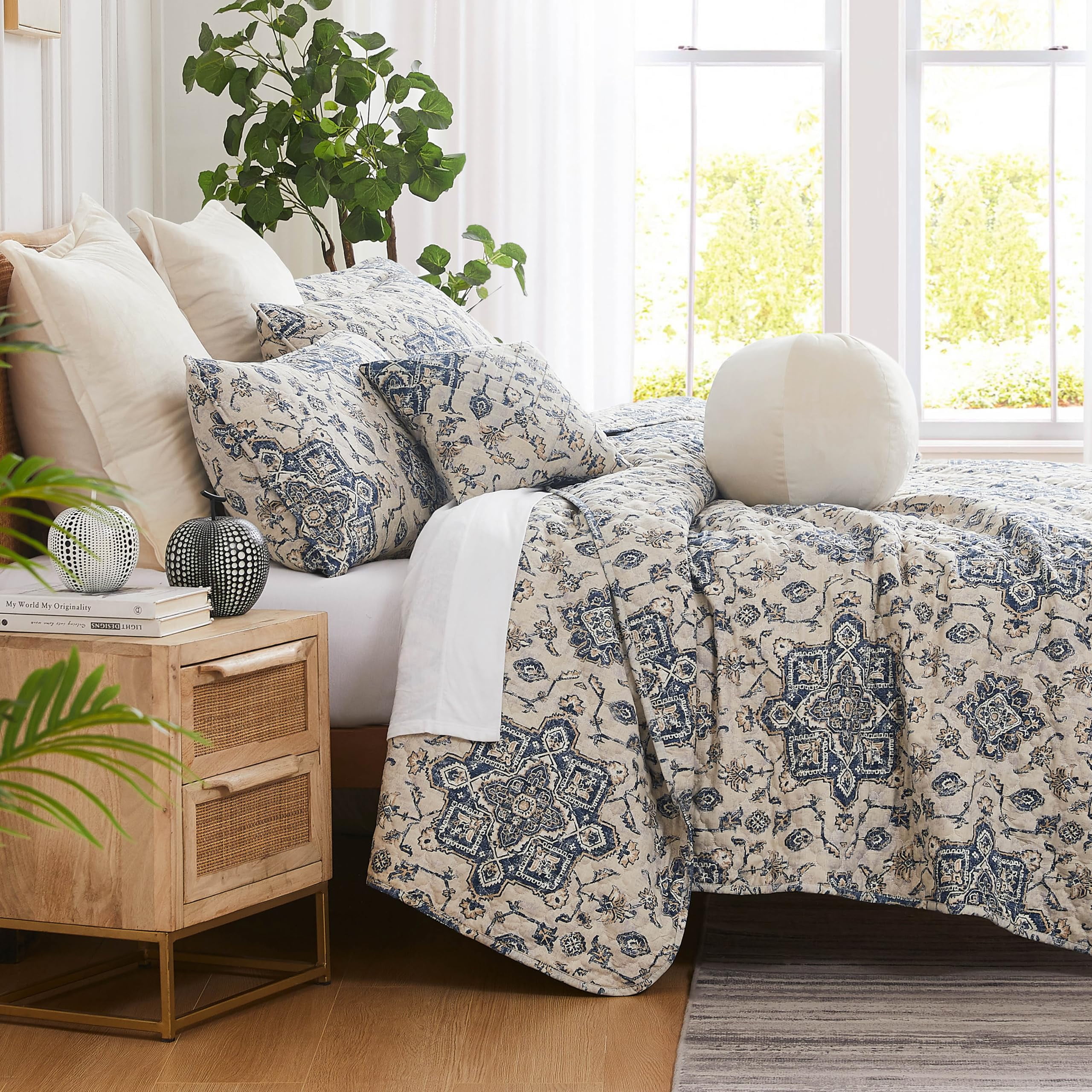 Southshore Fine Living, Inc. Full or Queen Quilt Bedding Set, 7-Pieces ...