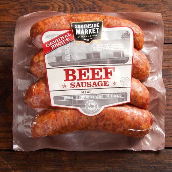 Southside Market & Barbeque Original Beef Sausage, 13.3 oz., Plastic ...