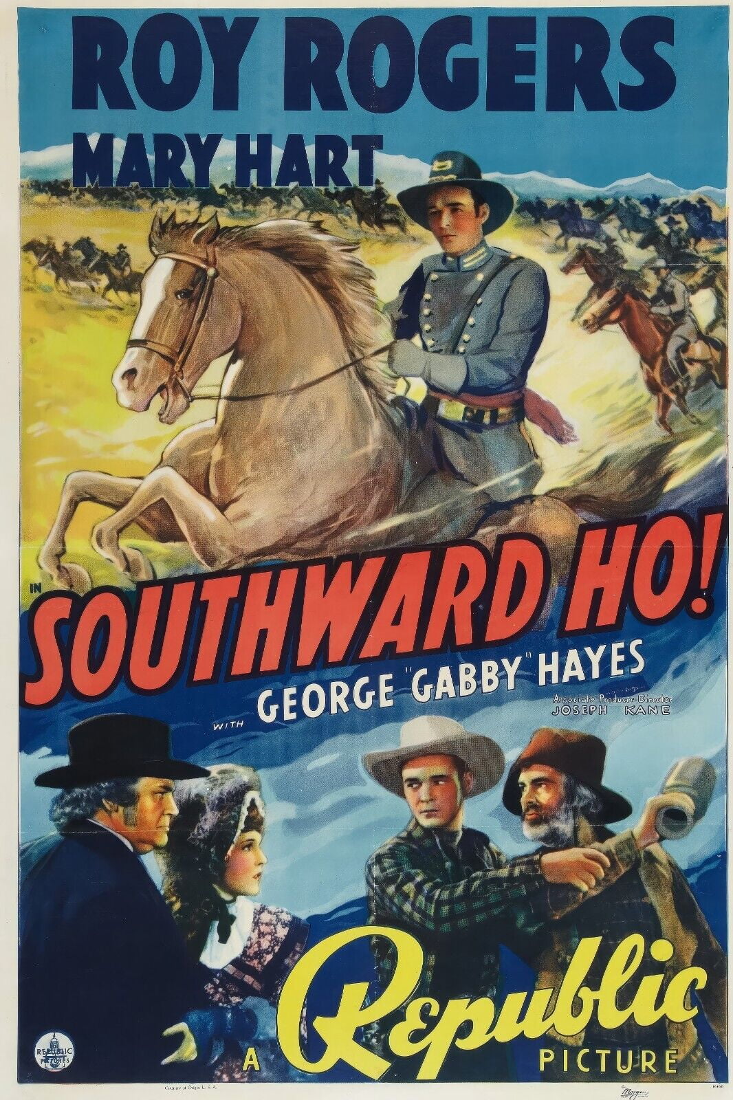 Southward Ho! 1939 Vintage Movie Poster 24x36 | Adventure Drama ...