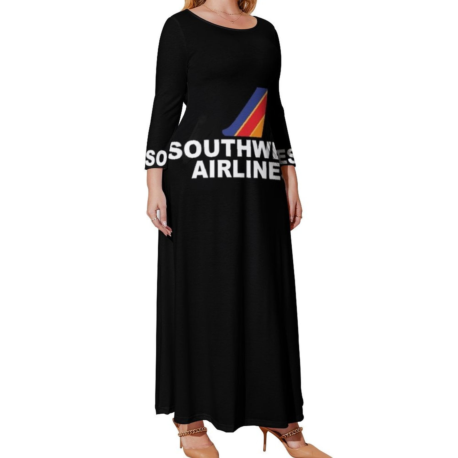 Southwest Airlines Long Sleeved Dress elegant dresses plus sizes luxury ...