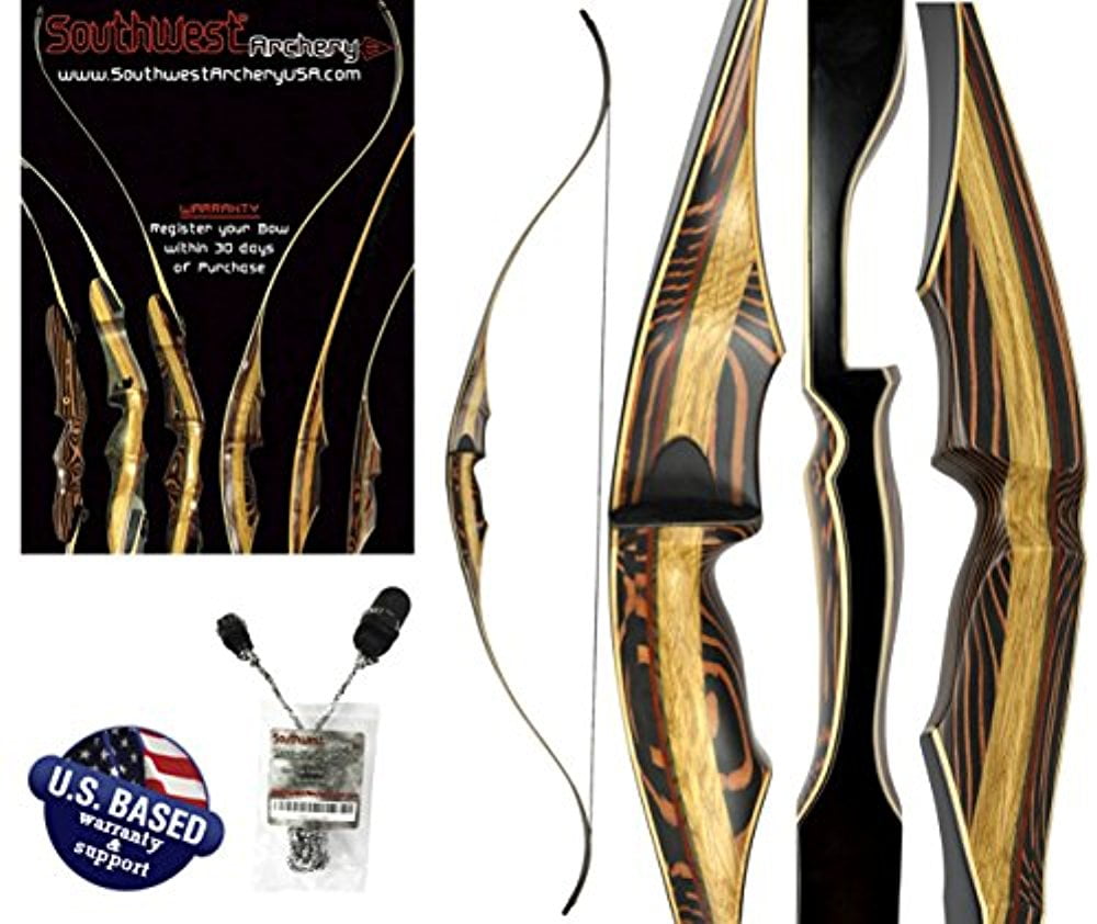 Southwest Archery TigerShark One Piece Recurve Bow - 30L w/ Stringer ...