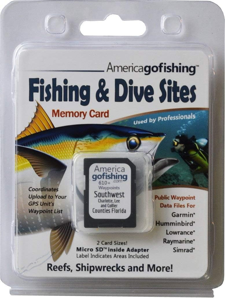 Southwest Florida Fishing & Dive Sites Memory Card - 32GB MicroSD with ...