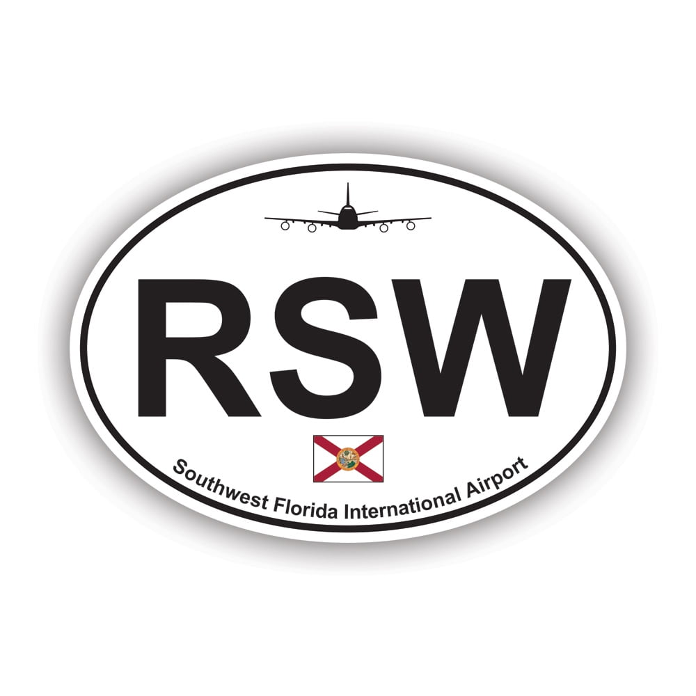 Southwest Florida International Airport Sticker Decal - Self Adhesive ...