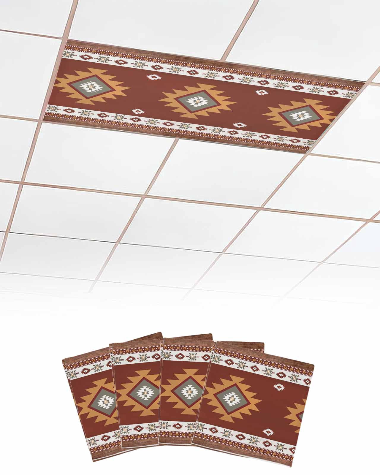 Southwest Fluorescent Light Covers for Ceiling Lights 4x2 feet,4 Pack ...