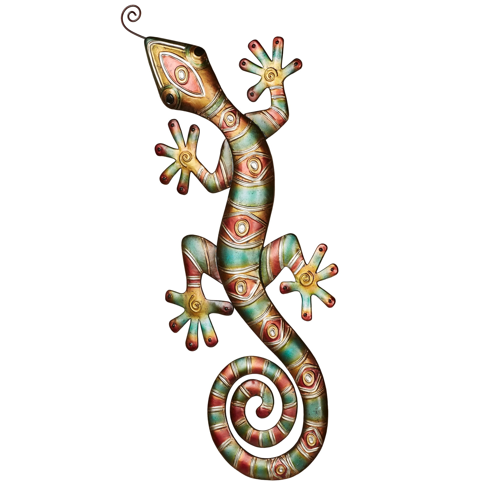 Southwest Gecko Metal Wall Art Multi Jewel - Walmart.com