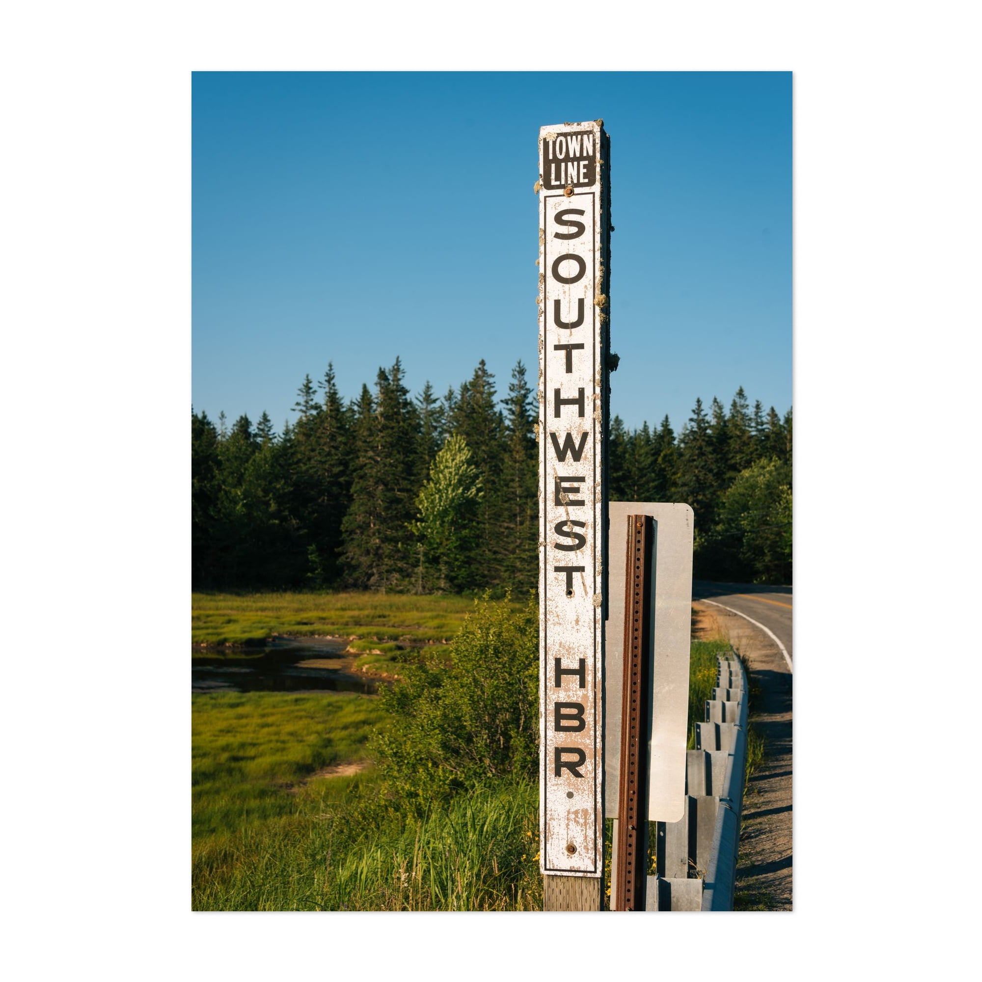 Southwest Harbor Sign - Southwest Harbor Maine Photography Harbor ...