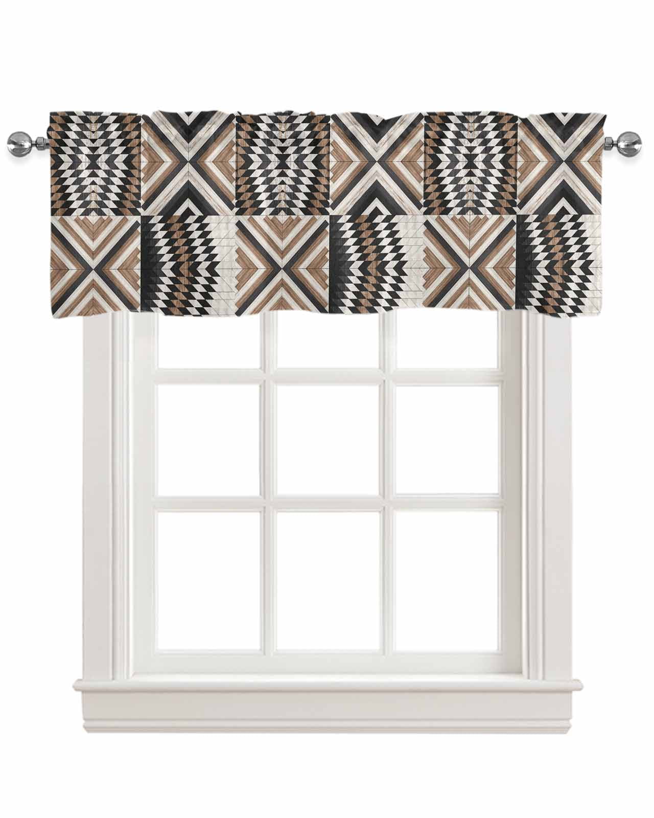 Southwest Linen Curtain Valance for Bedroom/Bathroom/Kitchen/Office ...