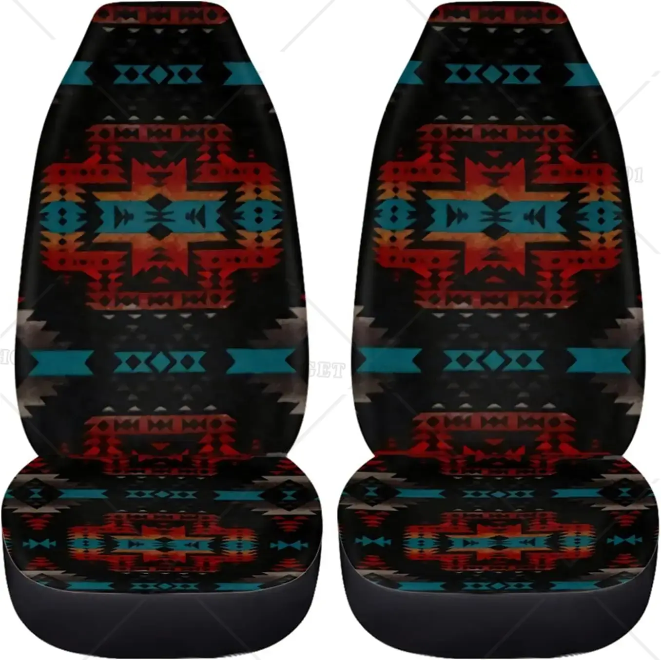 Southwest Nativa Indian Tribal Aztec Geometry Pattern Universal 2 Pcs ...