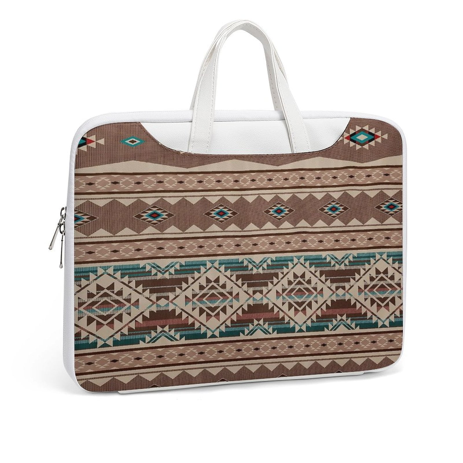Southwest Native Aztec PU Leather Laptop Bag Women Man Office Notebook ...