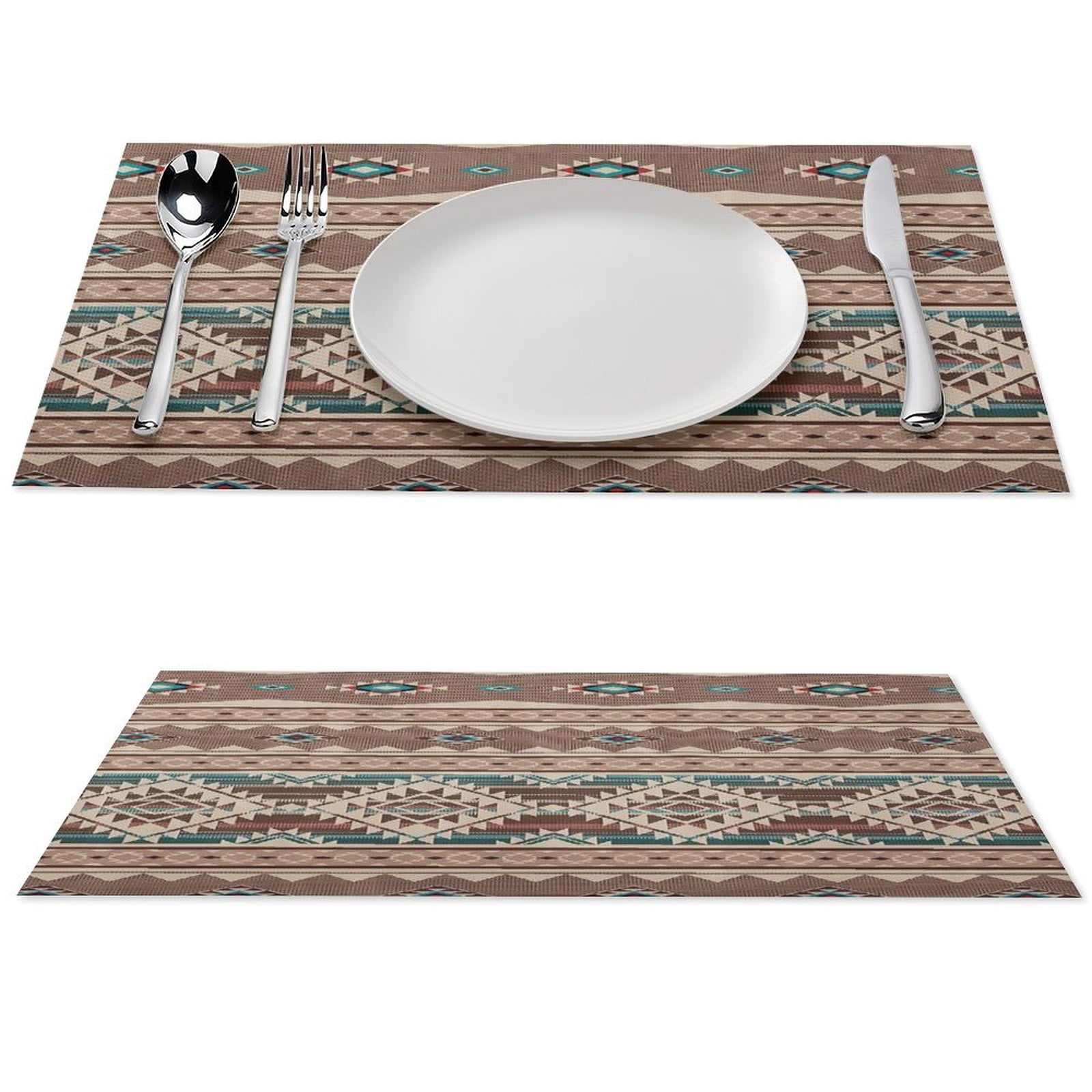 Southwest Native Aztec PVC Waterproof Place Mats Placemats Dining Table ...
