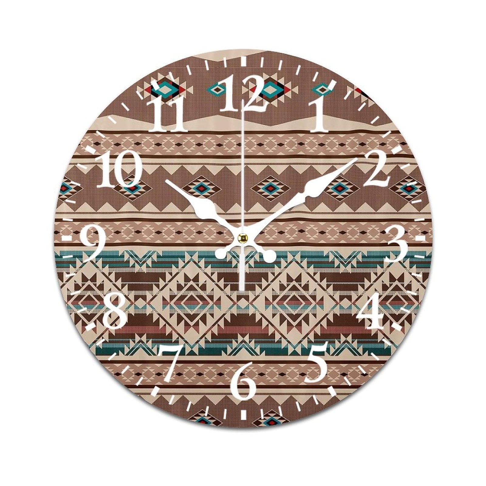 Southwest Native Aztec Wall Clock Modern Design Clocks Wall Hanging ...
