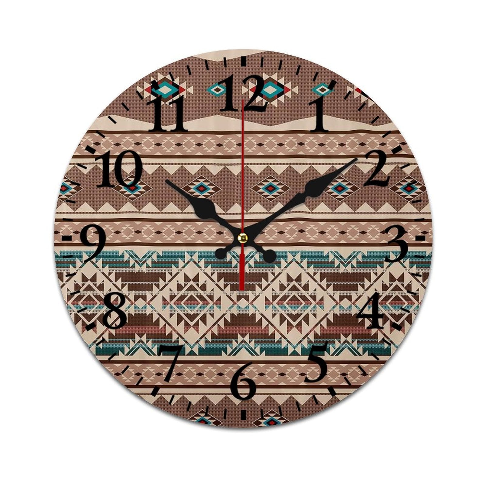 Southwest Native Aztec Wall Clock Modern Design Clocks Wall Hanging ...
