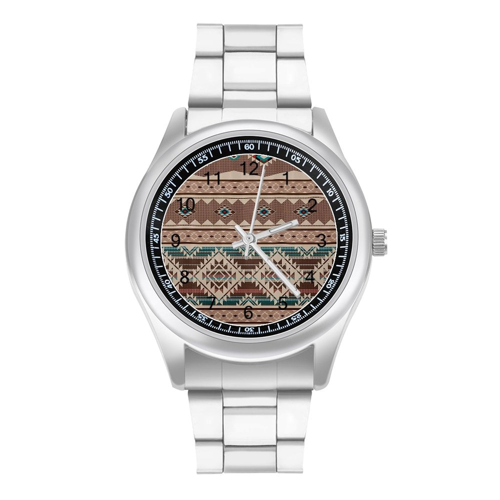 Southwest Native Aztec Wrist Watches for Men Metal Band Watch Fashion ...