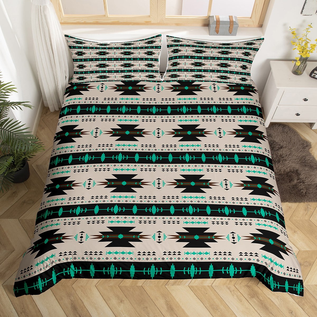 Southwest Native Comforter Cover Aztec Duvet Cover,Ethnic Tribe Arrow ...