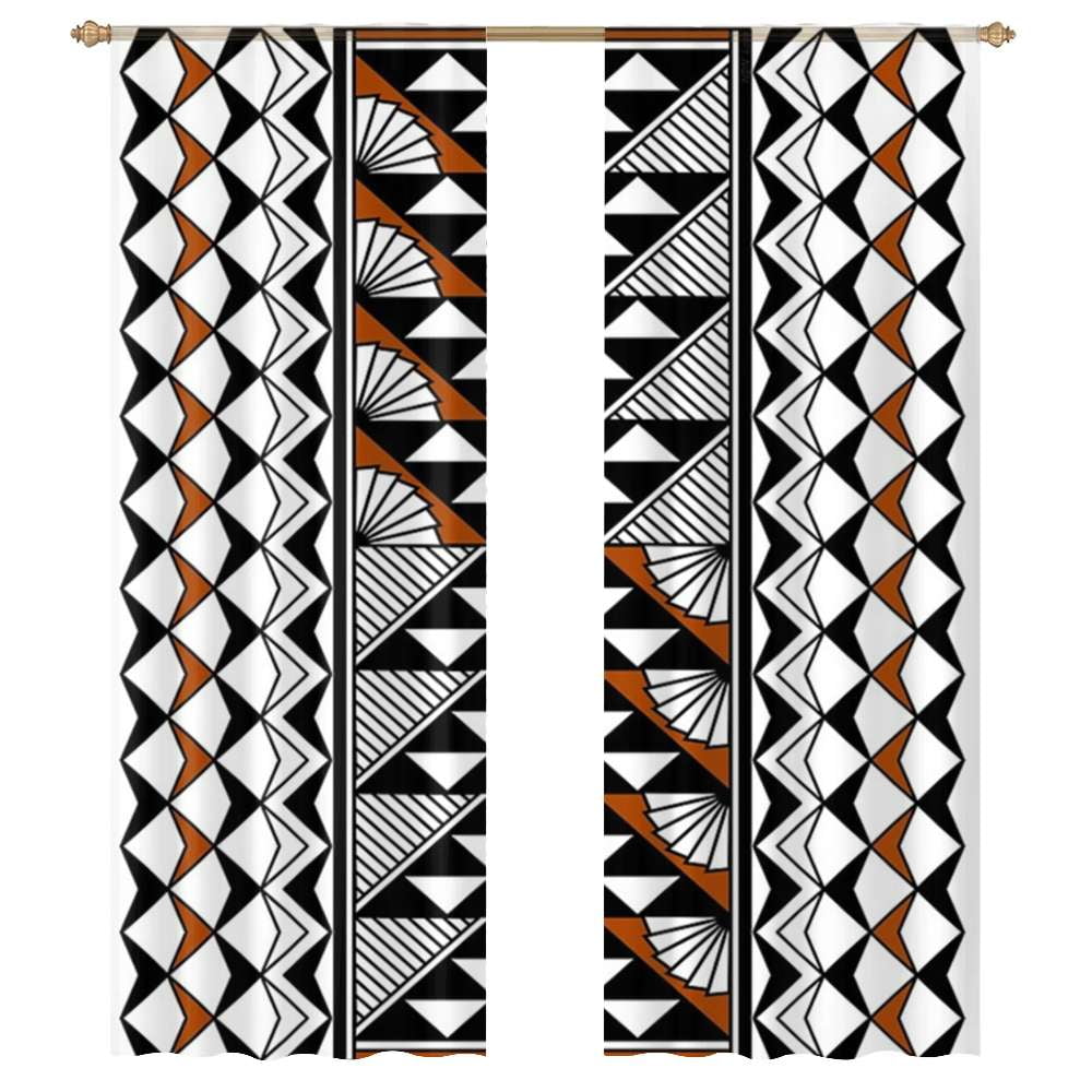 Southwest Native Rain And Sun Sheer Window Curtains for Living Room ...