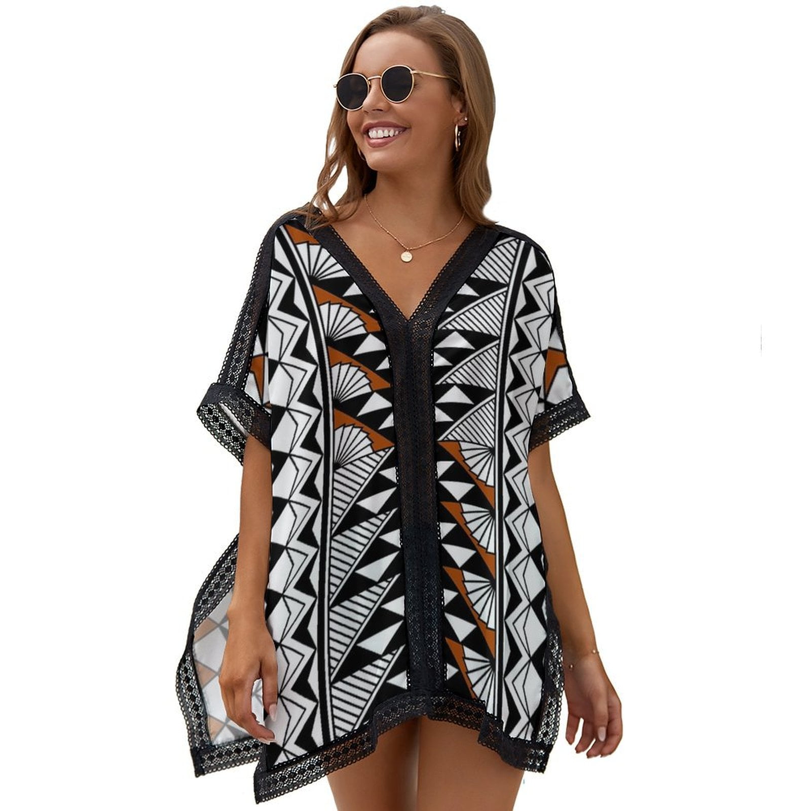 Southwest Native Rain And Sun Women's Swimsuit Coverup Summer Beach ...