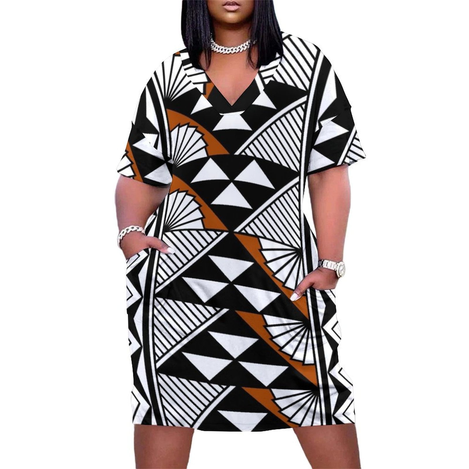 Southwest Native Rain and Sun Loose Pocket Dress Long veiled dresses ...