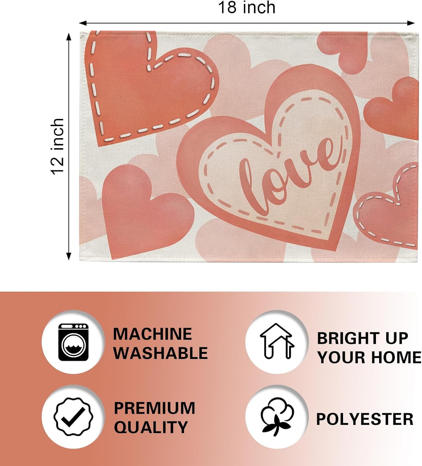 Southwest Placemats Set of 4,Rustic Vintage Geometric Aztec Traditional ...