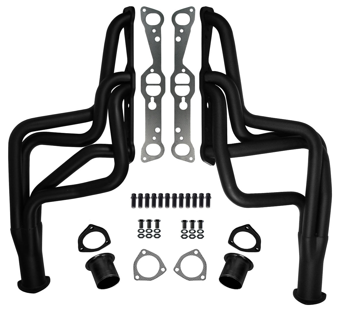 Southwest Speed 1964-79 Pontiac Long Tube Headers,326-455,Black ...
