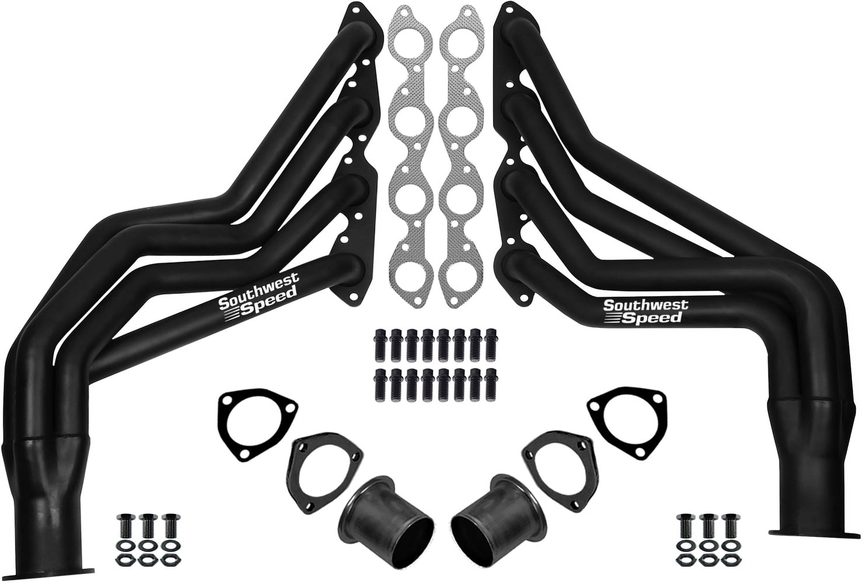 Southwest Speed Black 1968-1991 Gm Truck Long Tube Headers For Big ...