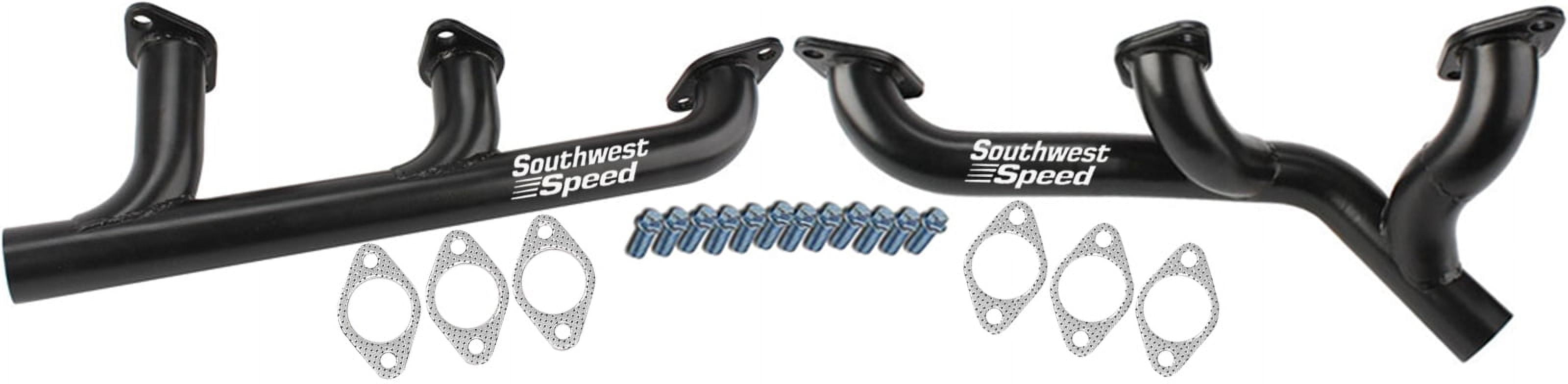 Southwest Speed Black Headers For 1942-1948 Flat Head Ford 136-337 V8 ...