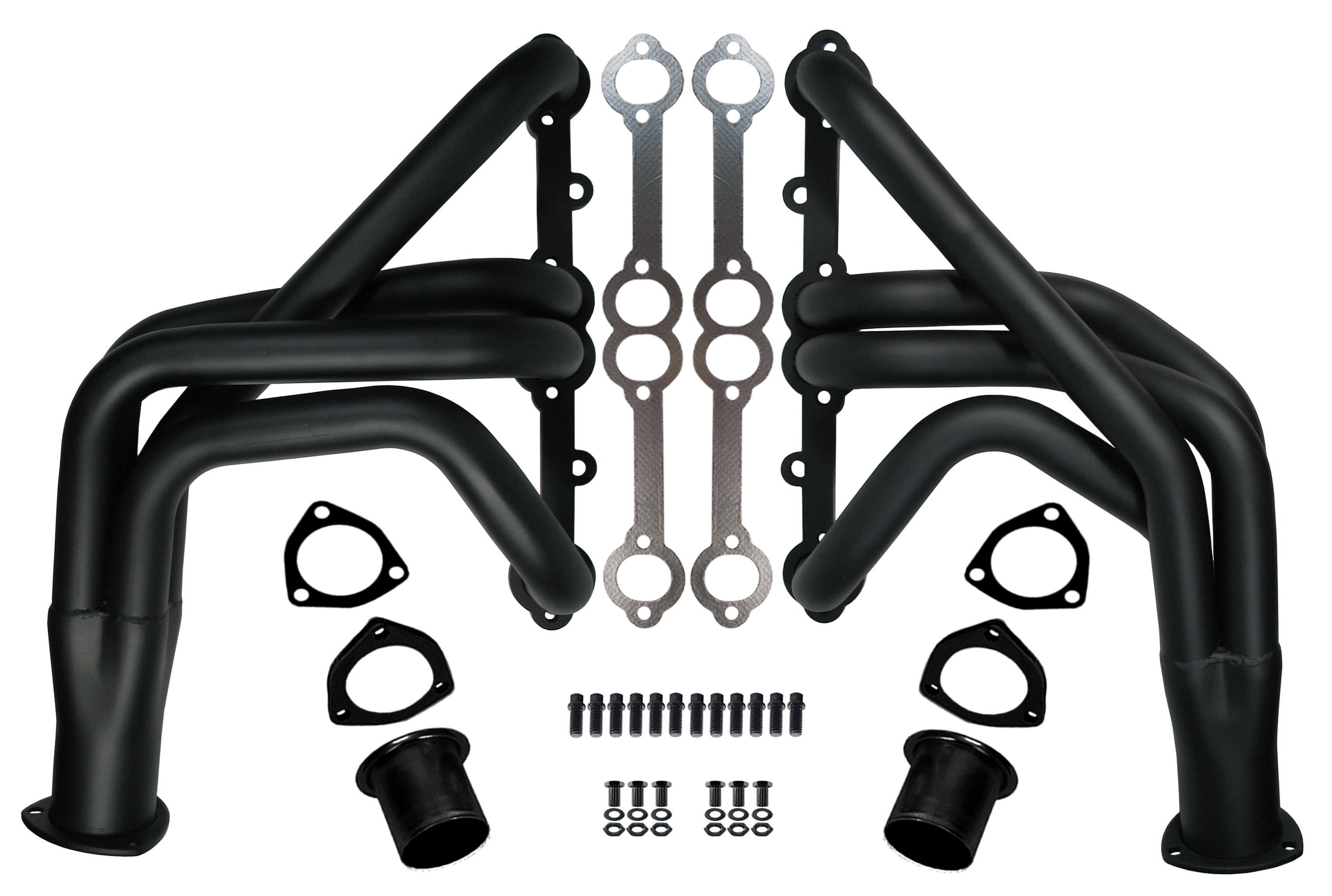 Southwest Speed Black Long Tube Headers For 63-82 Corvette Sbc 262-400 ...