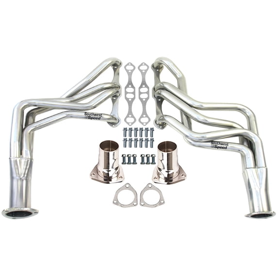 Southwest Speed Ceramic Hot Coated 1964-1989 Chevy Long Tube Headers ...