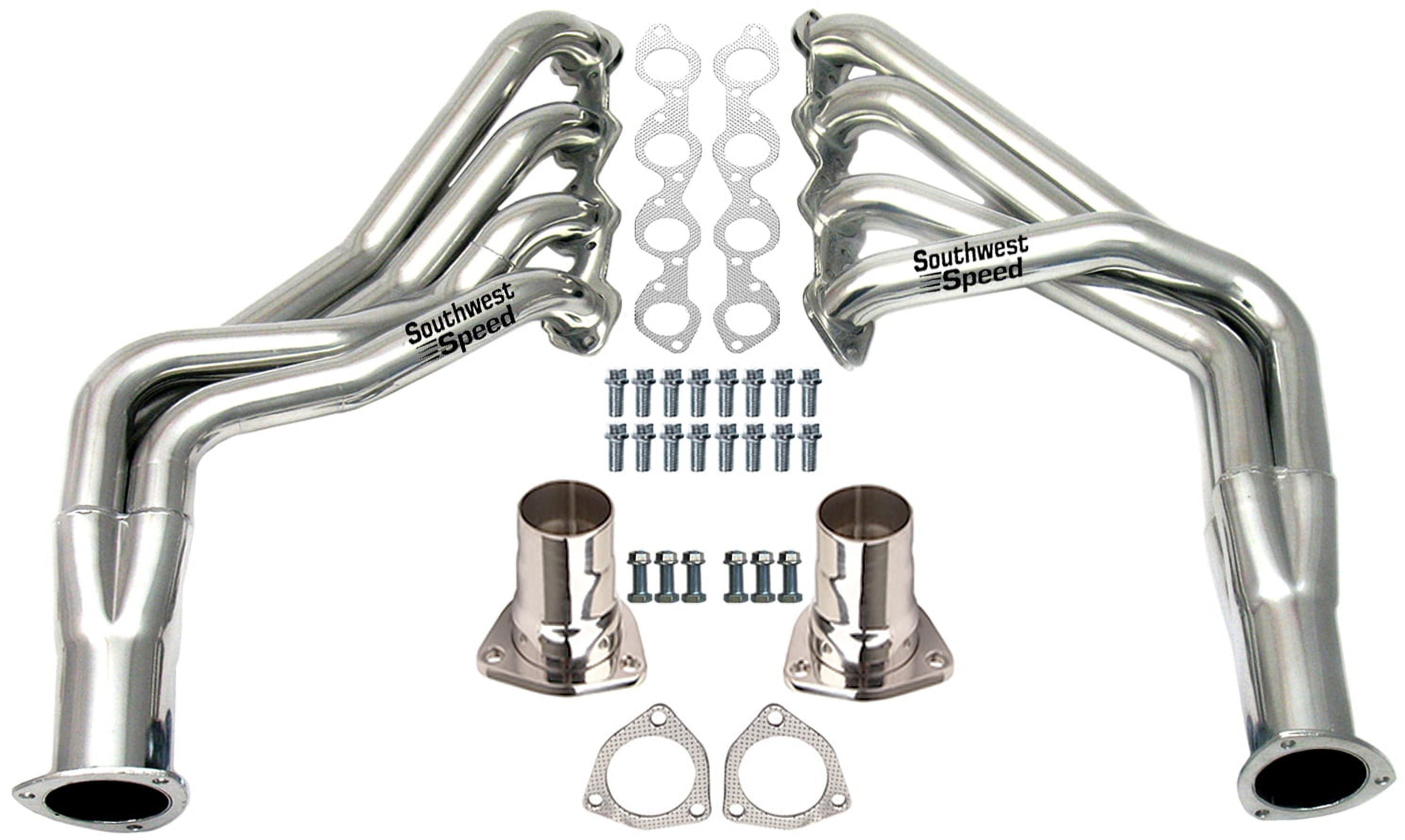 Southwest Speed Ceramic Hot Coated 65-74 Chevy Long Tube Headers For Big Block Chevy 396-502 ...