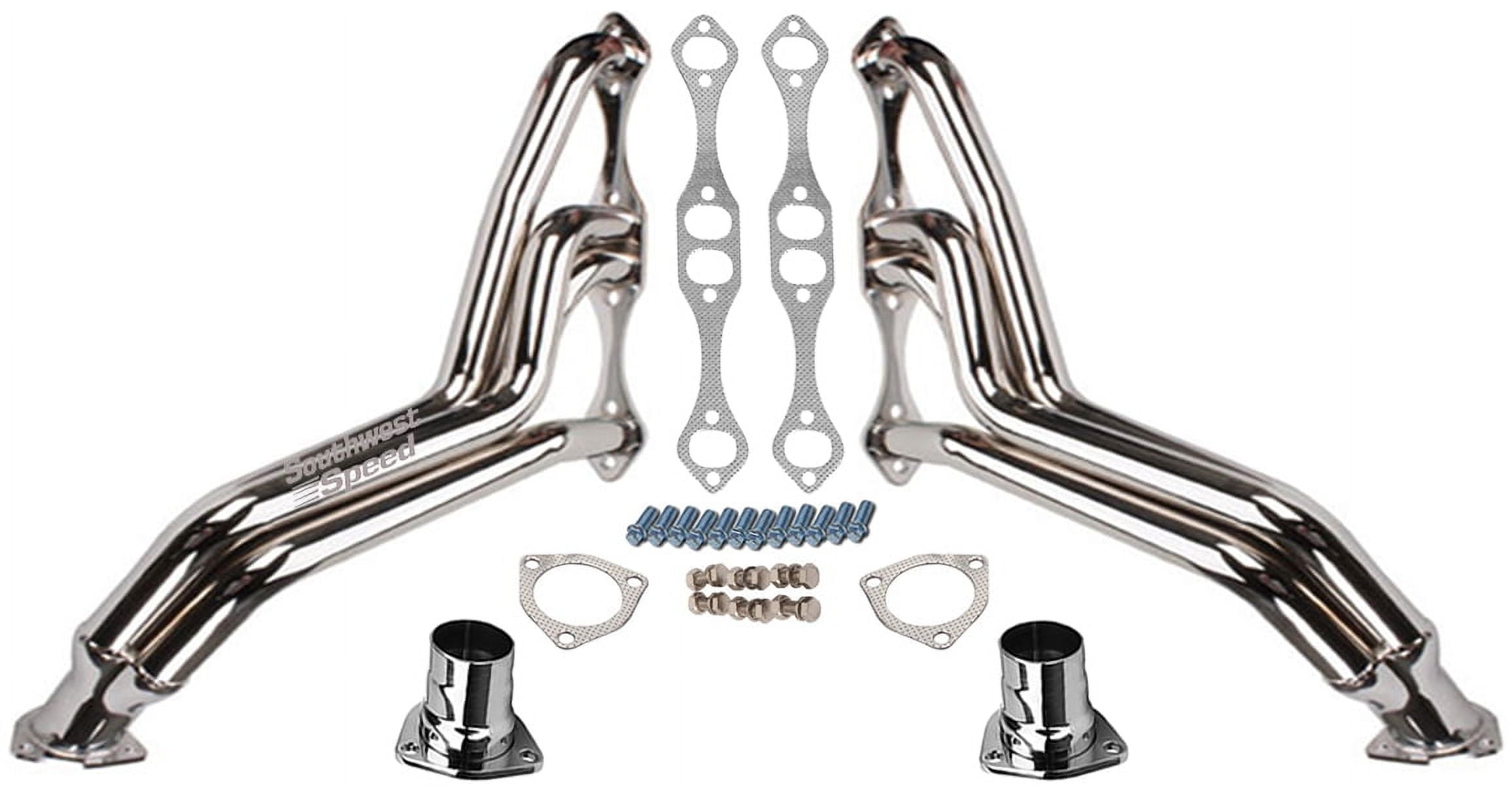 Southwest Speed Chrome Plated 1935-1948 Fat Fenderwell Headers For ...