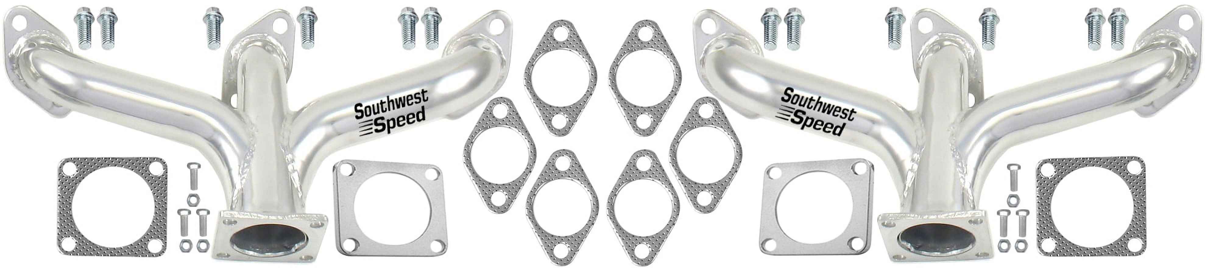 Southwest Speed Chrome-Plated Center Dump Headers For 1932-1953 Flat ...