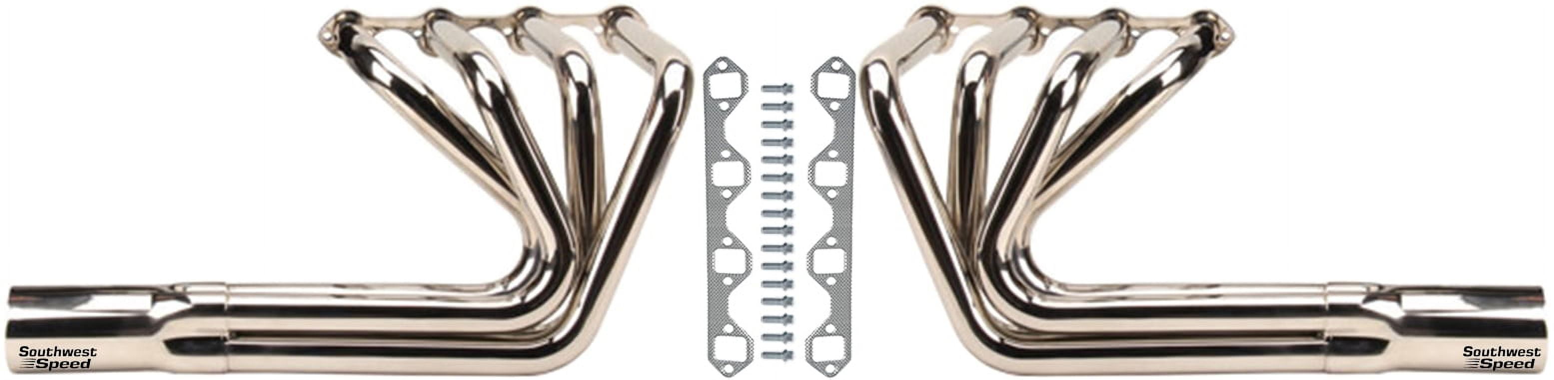 Southwest Speed Chrome-Plated T-Bucket Fenderless Roadster Headers ...