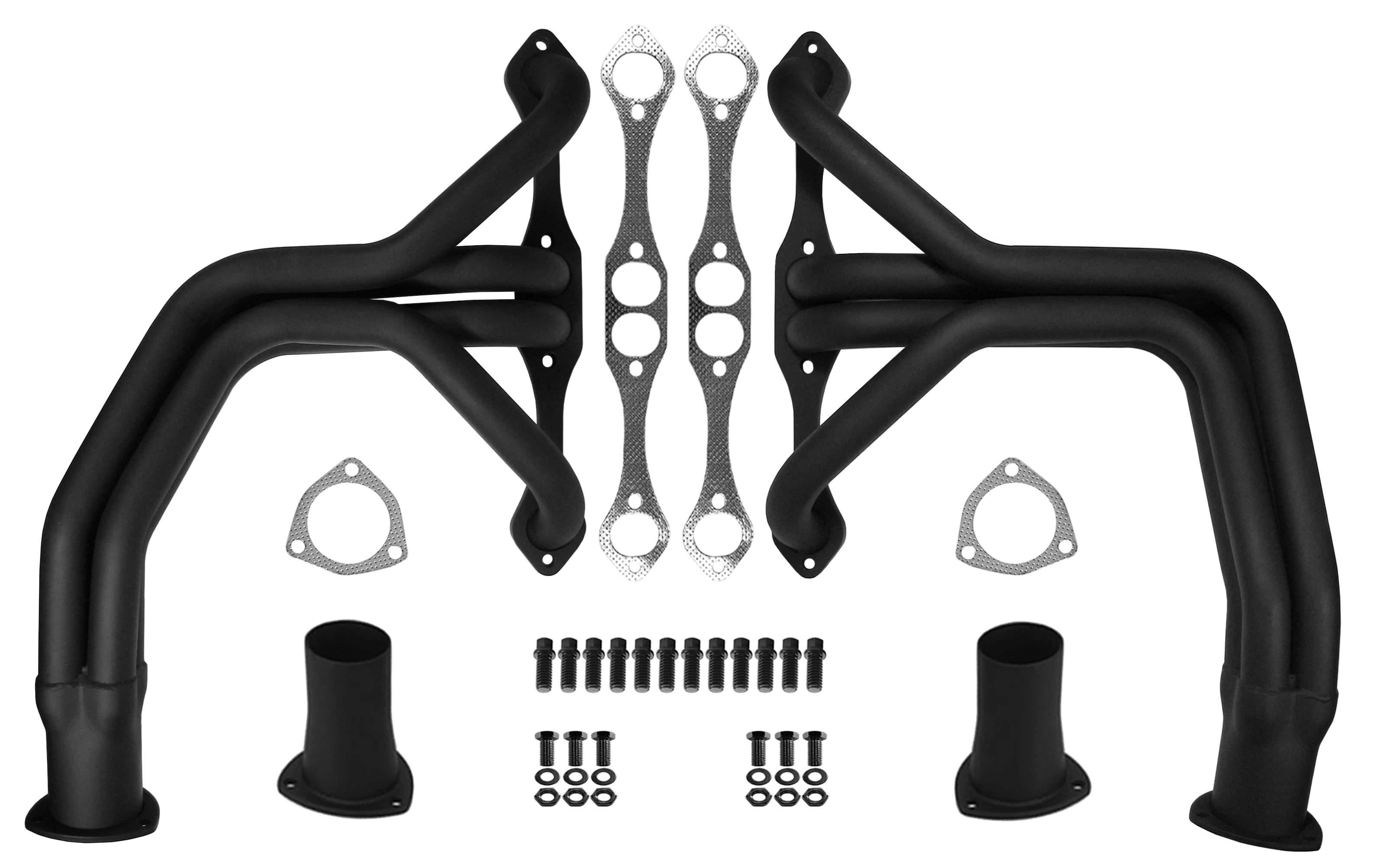 Southwest Speed Flat Black 1928-1948 Ford Street Rod Chassis Headers ...