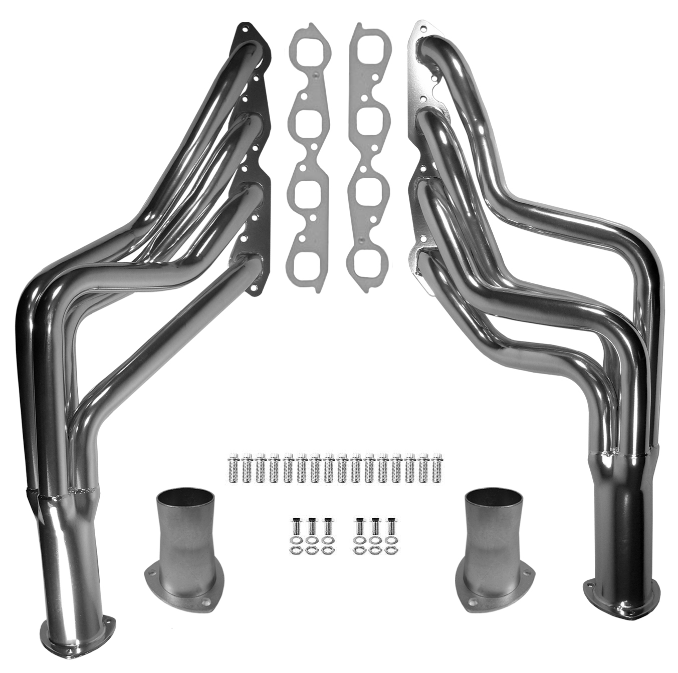 Southwest Speed Long Tube Headers,1-7/8" Tubes,396-502,Bbc,Ceramic Hot ...