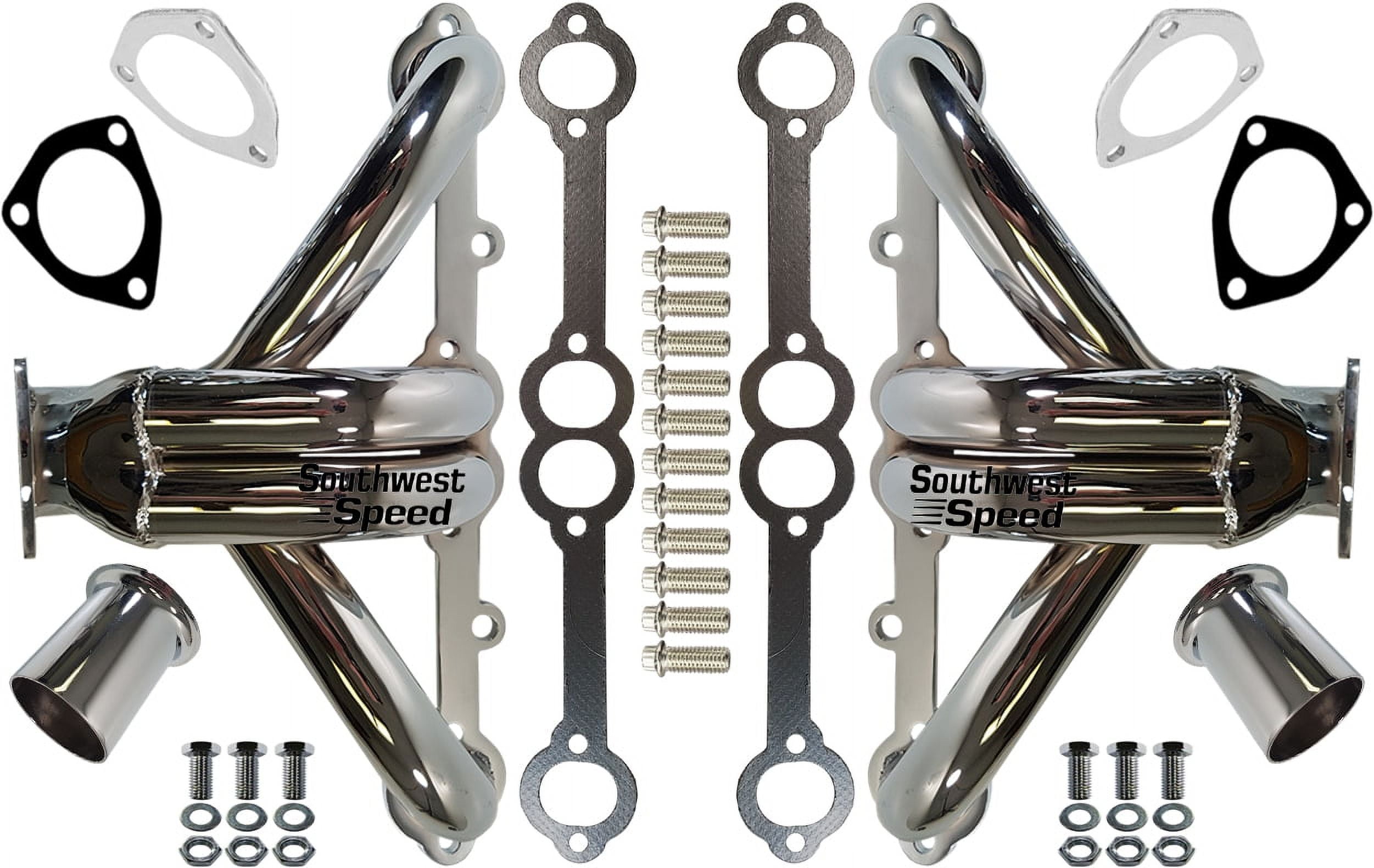 Southwest Speed Polished Stainless Steel 55-57 Chevy Tight-Fit Block ...