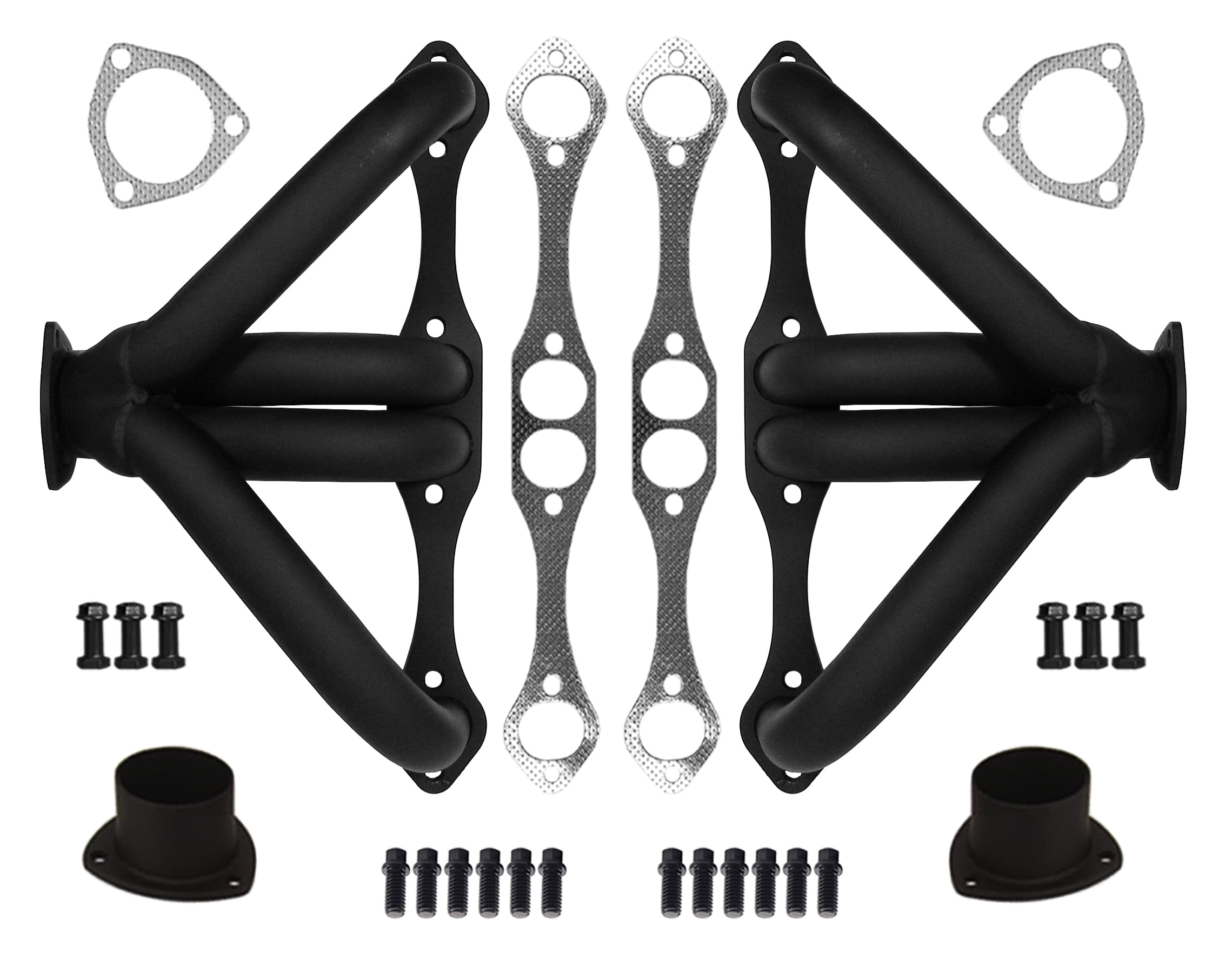 Southwest Speed Small Block Chevy Hugger Tight-Fit Headers,Flat Black ...