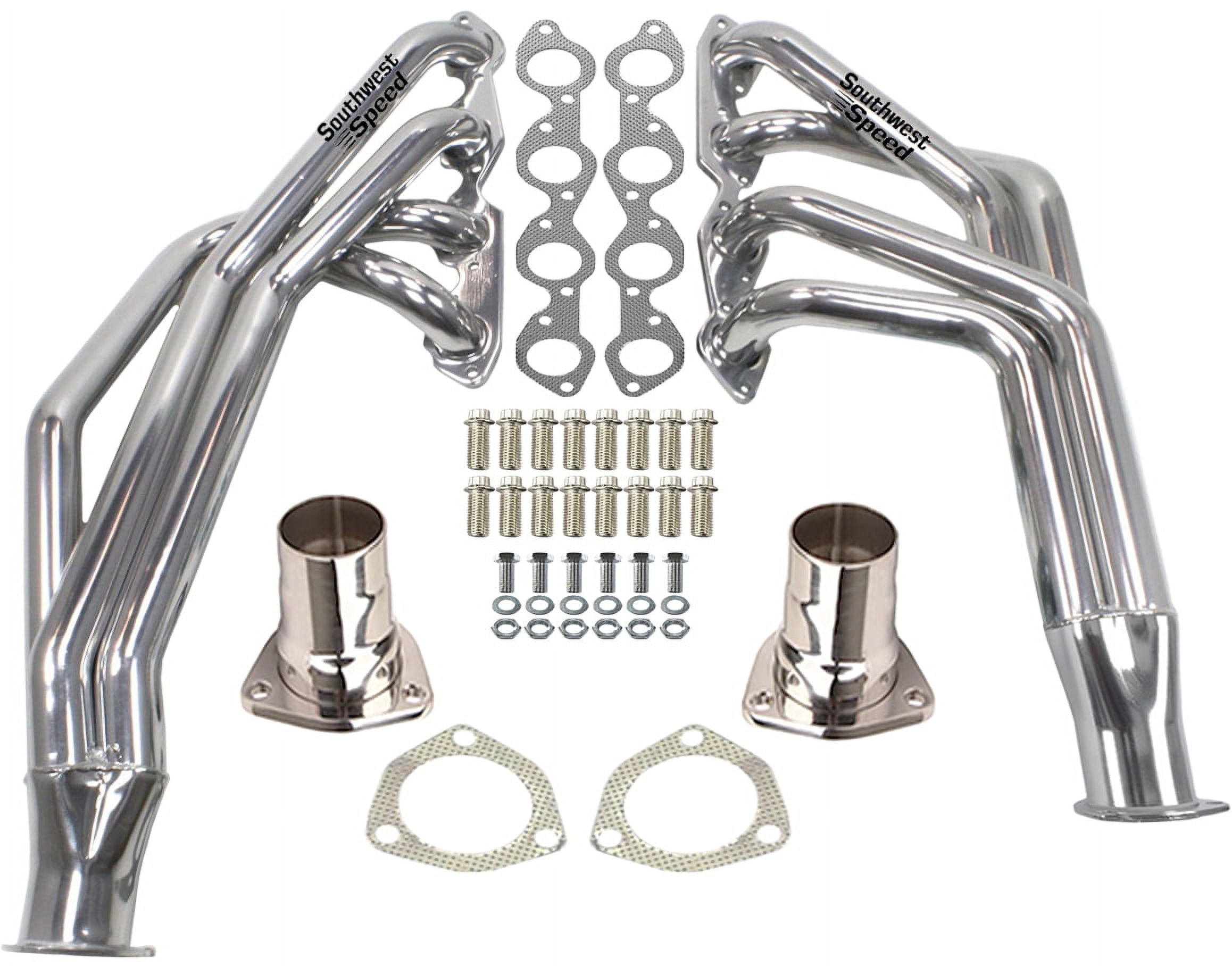 Southwest Speed Stainless Steel 55-57 Chevy Chassis Headers,Big Block Chevy 396-502,1955 1956 ...