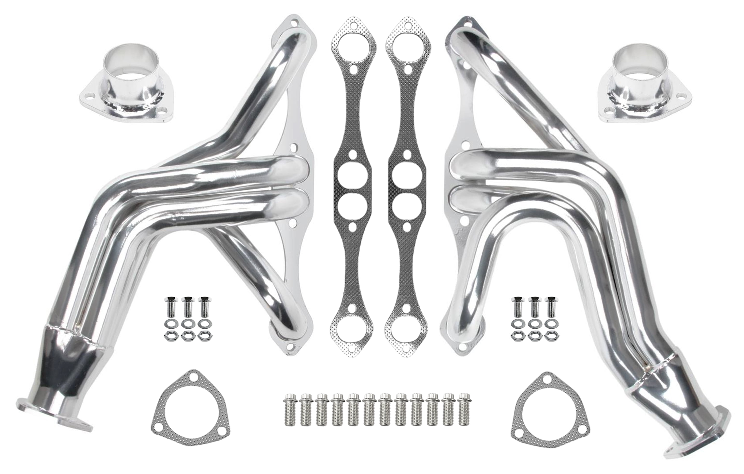Southwest Speed Triple Chrome Plated Chassis Headers For 1955-1957 ...