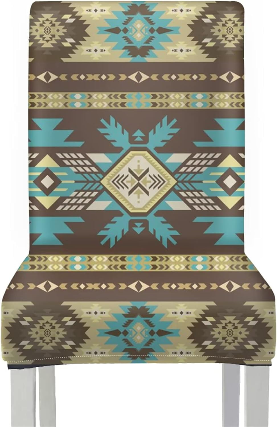 Southwest Style Chair Cover for Dining Room,Indian African Aztec Dining ...